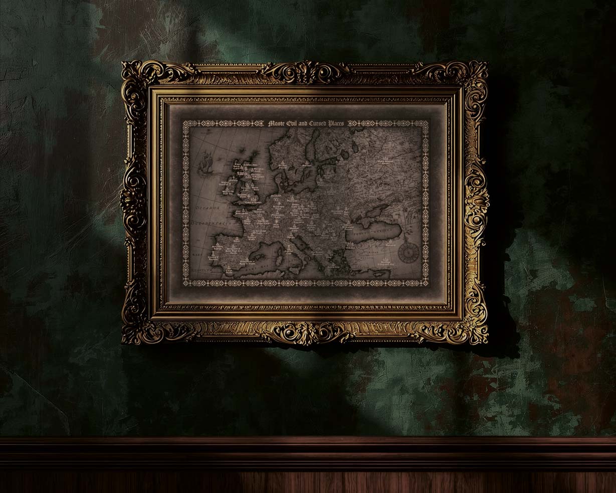 Haunted Europe Map – Mist & Magic