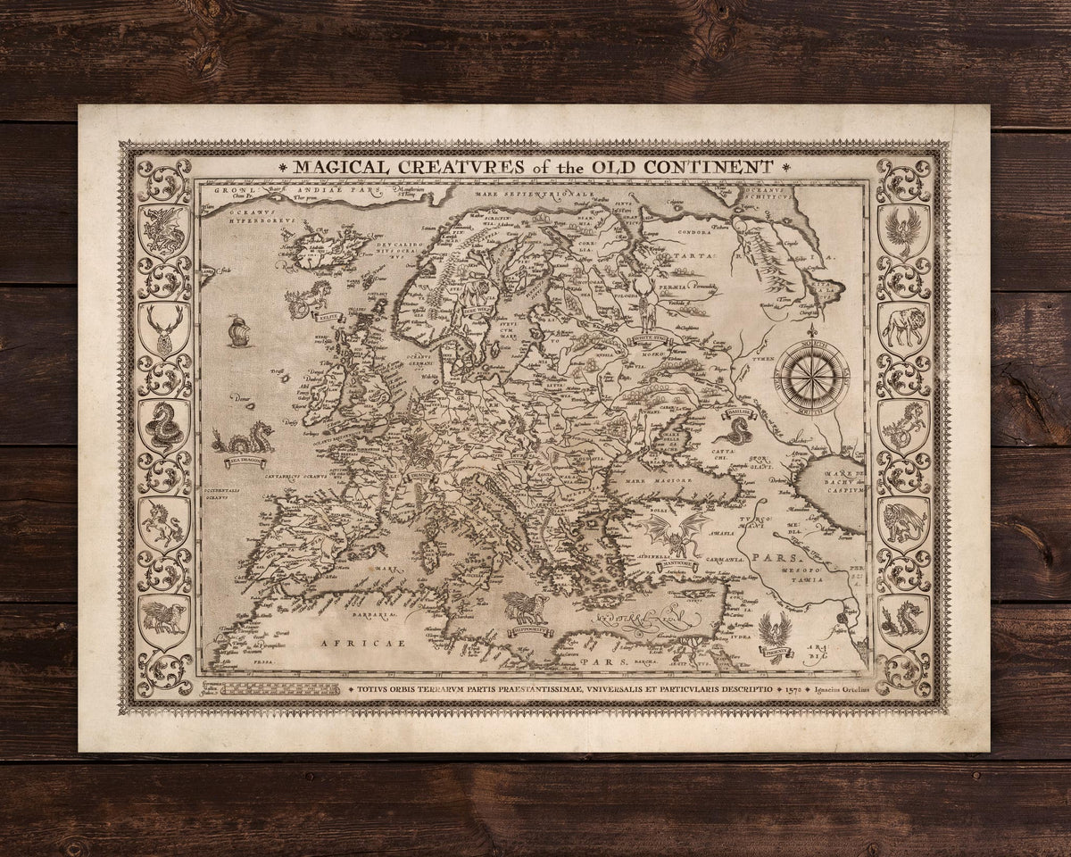 Map of the Old Continent – Mist & Magic